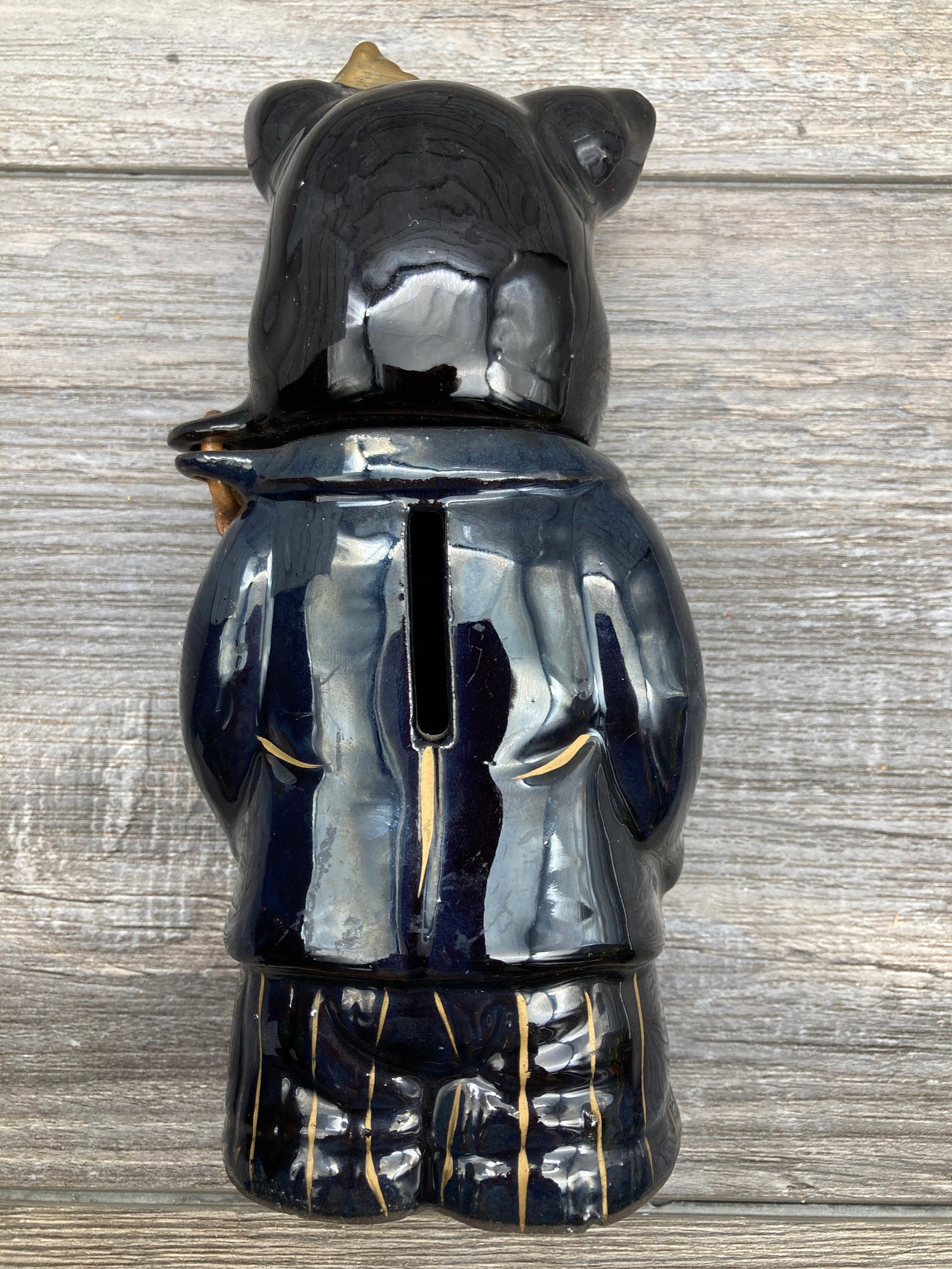 Collectible Relco Redware Ceramic Black Pig Bank Hand Painted - Etsy