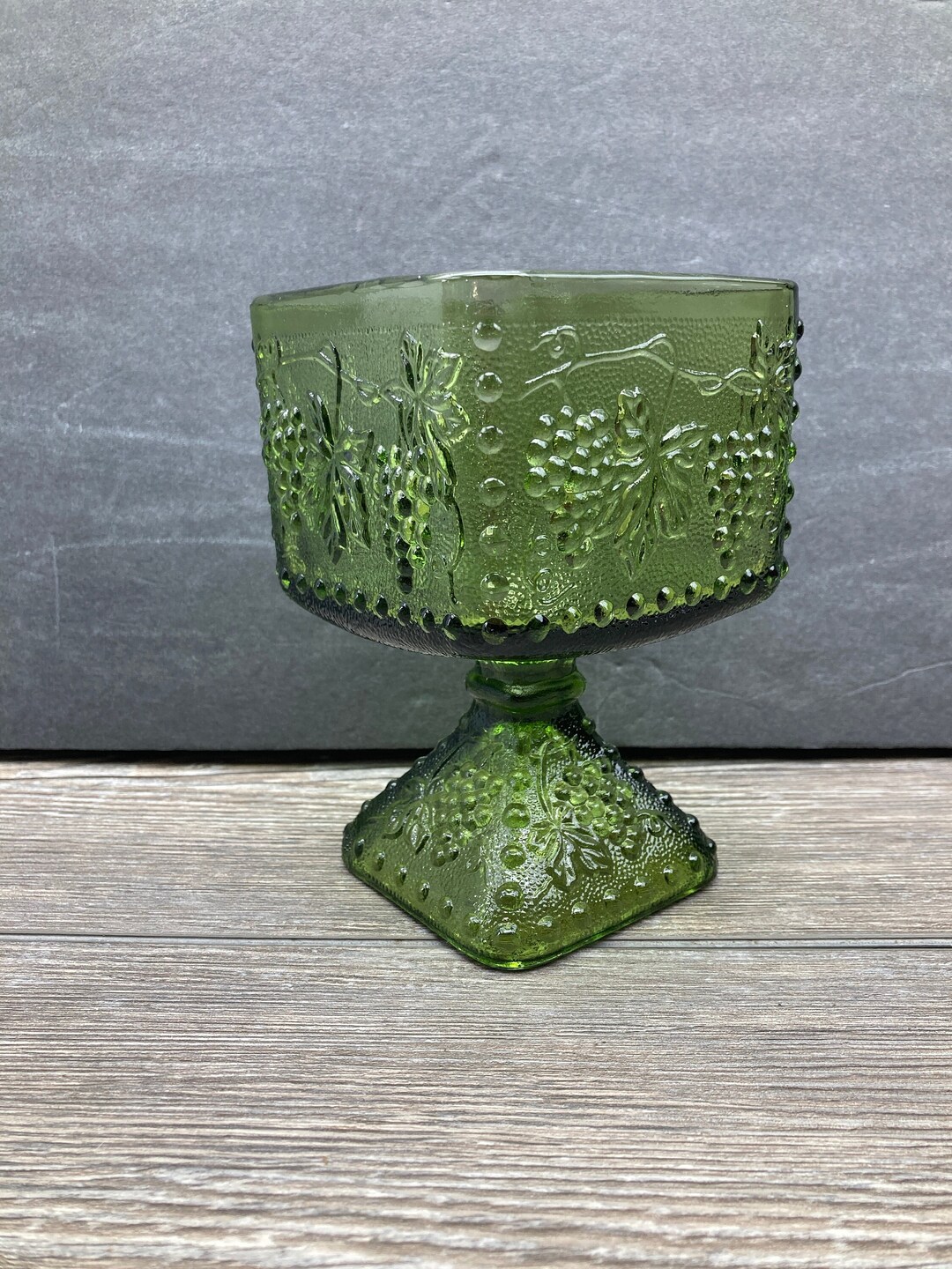 MCM INDIANA GLASS Company harvest Grape Avocado - Etsy