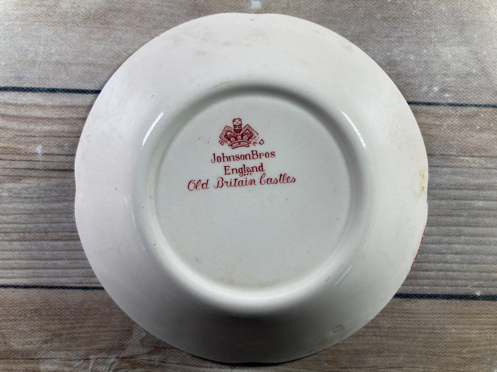 Vintage old Britain Castles Ironstone Classic Red - Etsy