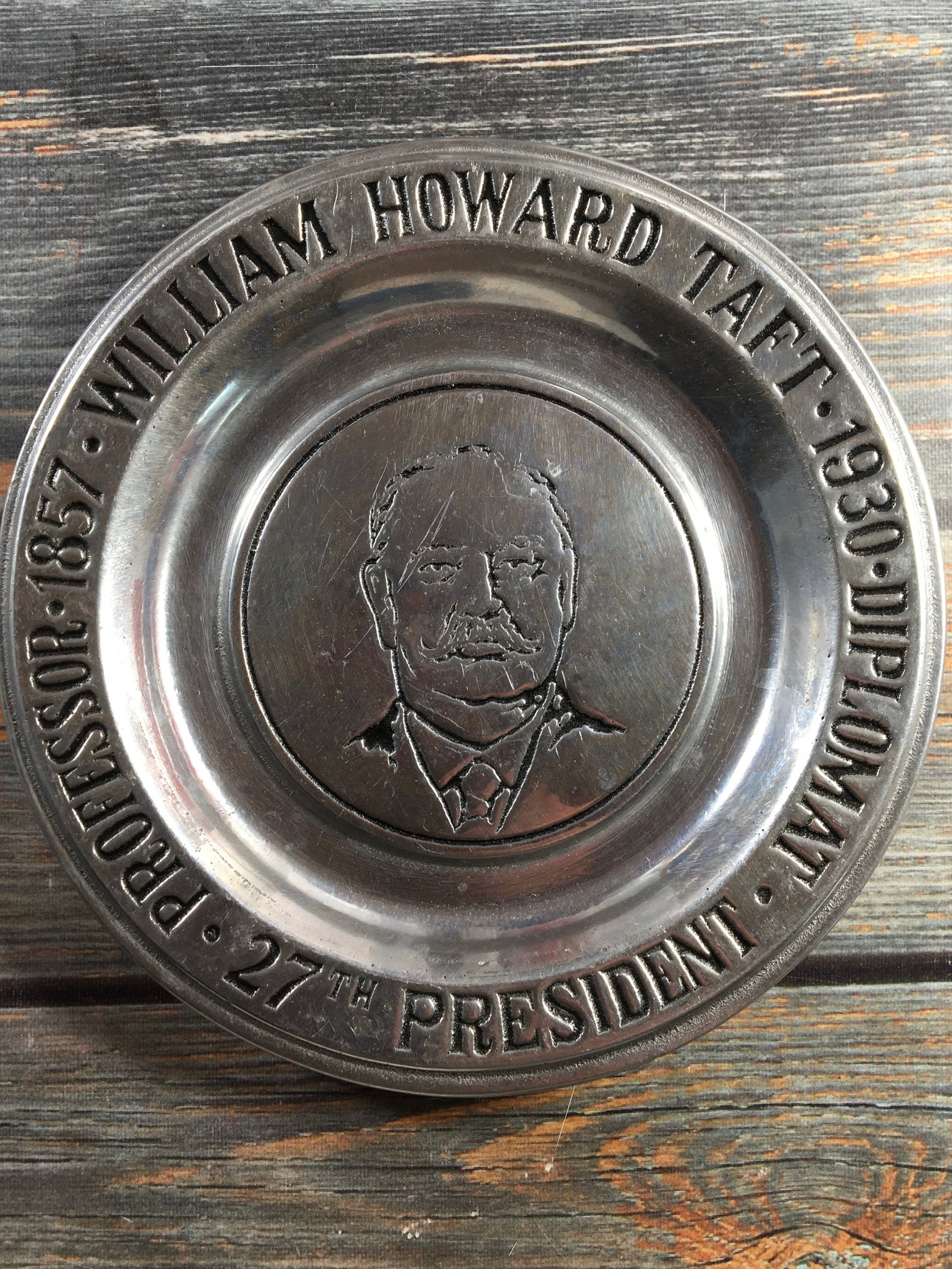 1972 Wilton Pewter Collectible Presidential Plates Limited | Etsy