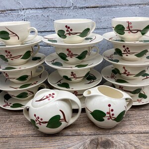 Vintage Blue Ridge Southern Potteries "stanhope Ivy" Hand Painted 2 ...