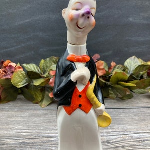 RARE GOEBEL KL 829 Figural Decanter Bottle Made in Germany Saxophone ...