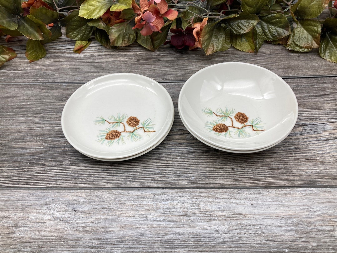 French Saxon China "pine CONE Pattern Mid Century Tableware Made in USA ...