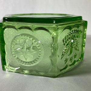 INDIANA GLASS Co. Tiara Exclusive "colonial Green" Depression Glass ...