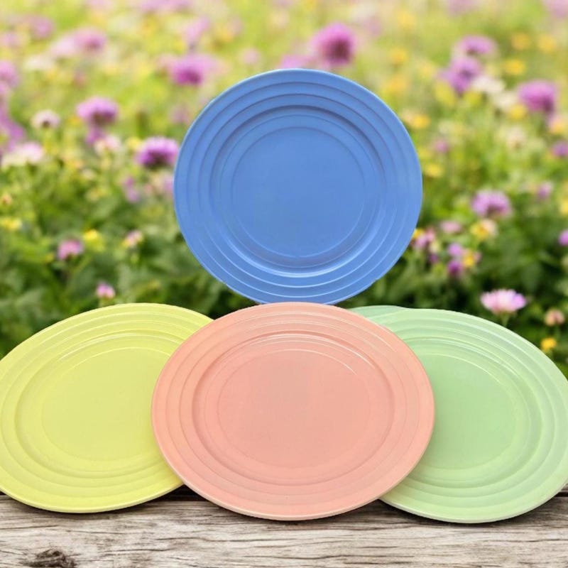 Hazel Atlas Pastel Plates - Etsy