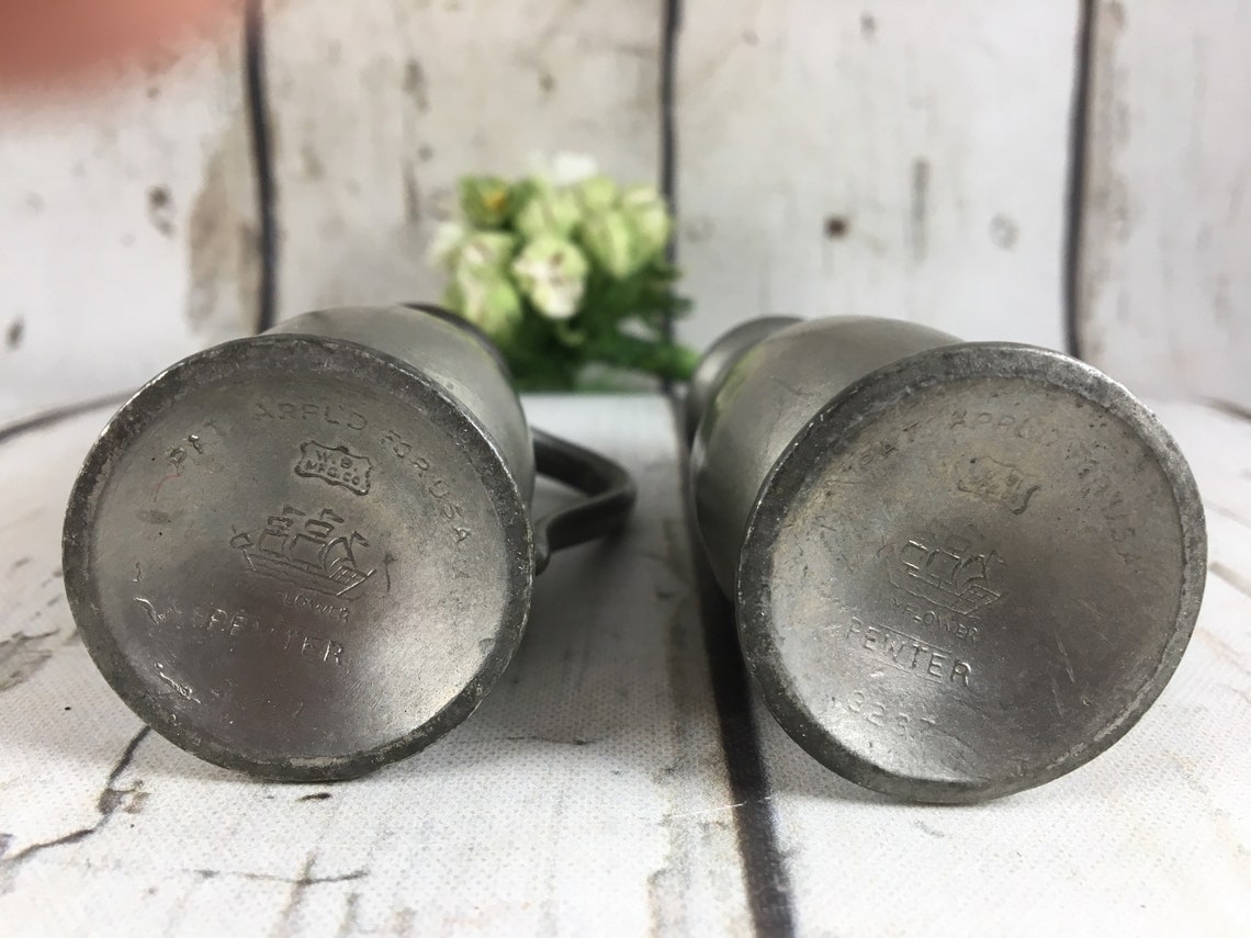 Vintage 1950s Mayflower Pewter 3237 Salt and Pepper Shakers | Etsy