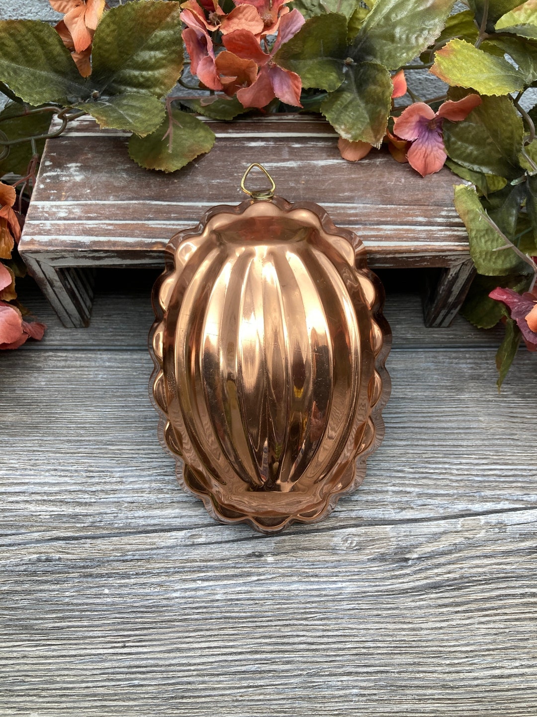 COPRAL Copper Oval Mold Made in Portugal ~farmhouse Kitchen Wall Decor ...
