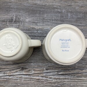 1980s Pfaltzgraff "tea Rose" Pattern Choose: Set of Two Flat Cups OR ...