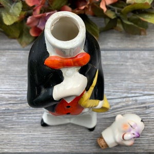 RARE GOEBEL KL 829 Figural Decanter Bottle Made in Germany Saxophone ...