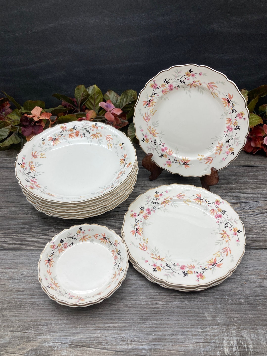 Rare Canonsburg Pottery Company Pattern~salad Plates OR Soup Bowl OR ...