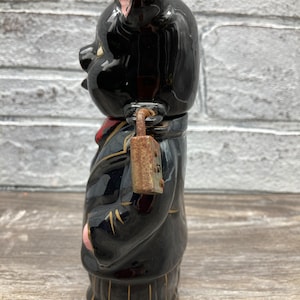 Collectible Relco Redware Ceramic Black Pig Bank Hand Painted Vintage ...