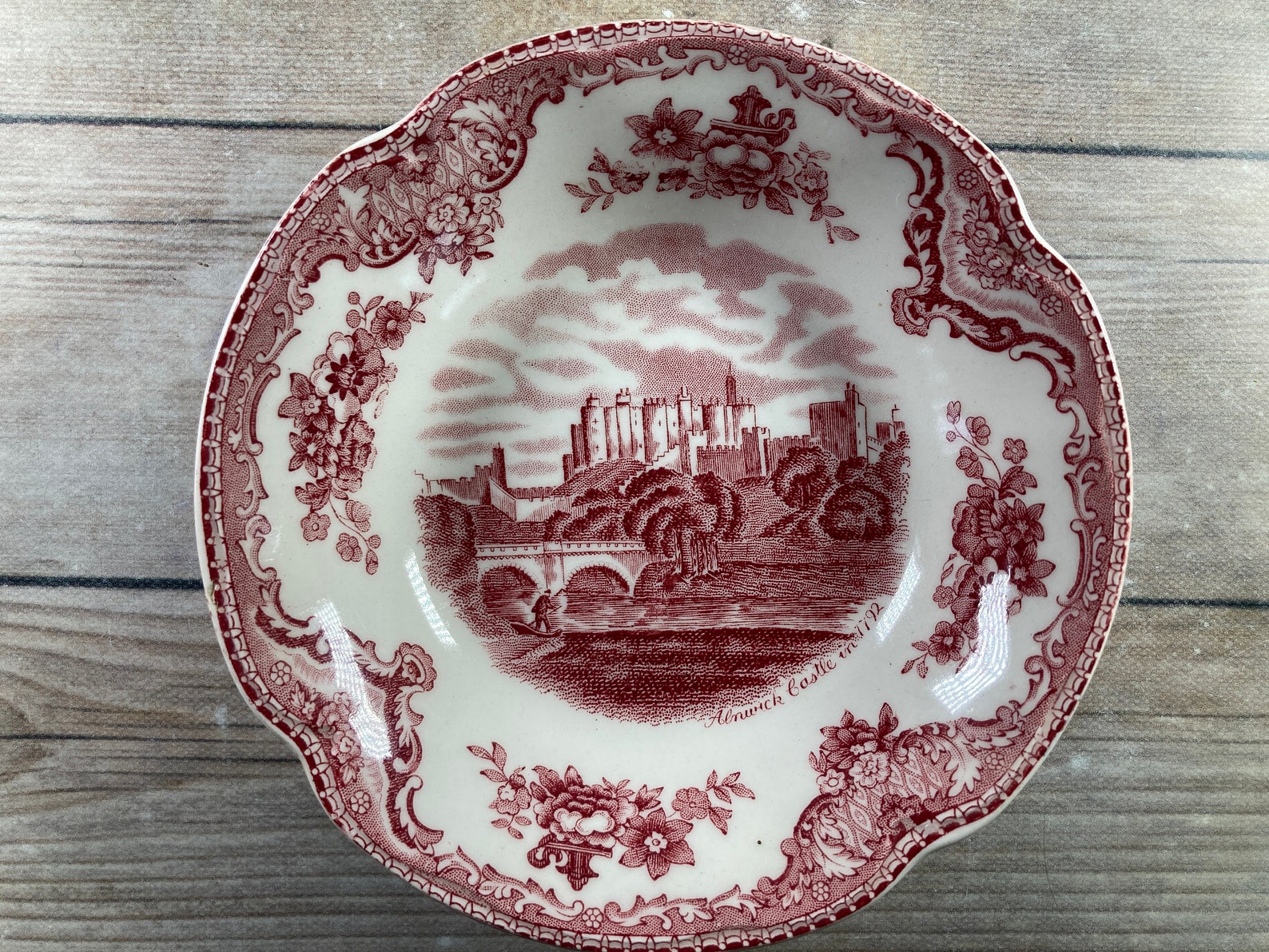 Vintage old Britain Castles Ironstone Classic Red - Etsy