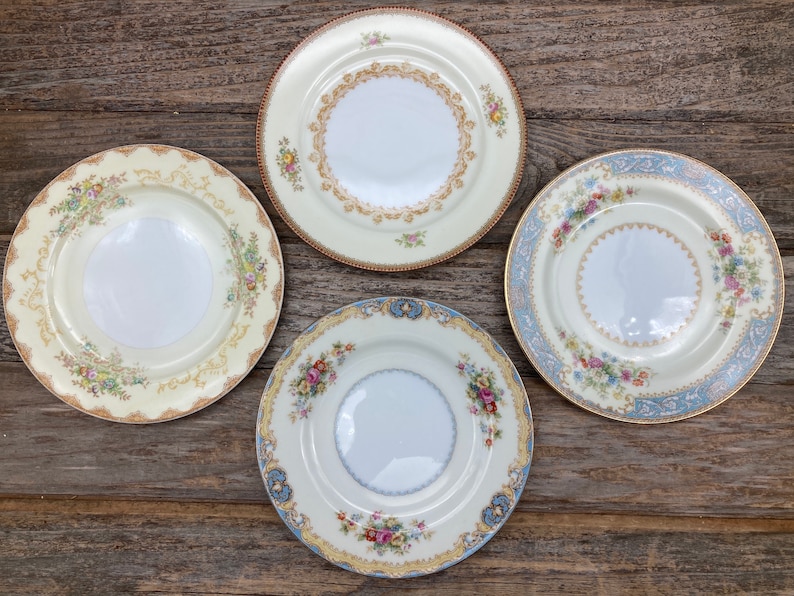 GORGEOUS 6 Bread Plates Made in Japan Hand Painted - Etsy