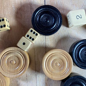 Vintage HORN Mccrillis Backgammon Equipment no Board Original Box 1960s ...