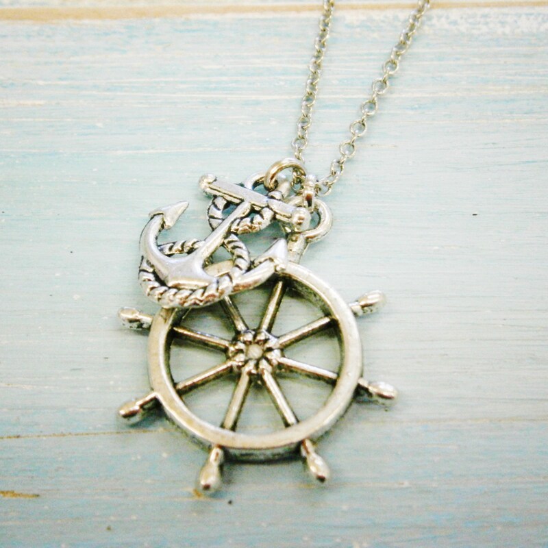 Ship Wheel Charm - Etsy