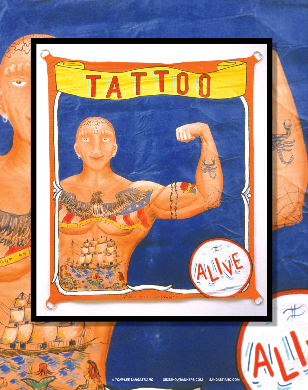 Tattoo Flash Tribute Sideshow Banner Print 11 X 14 - Etsy