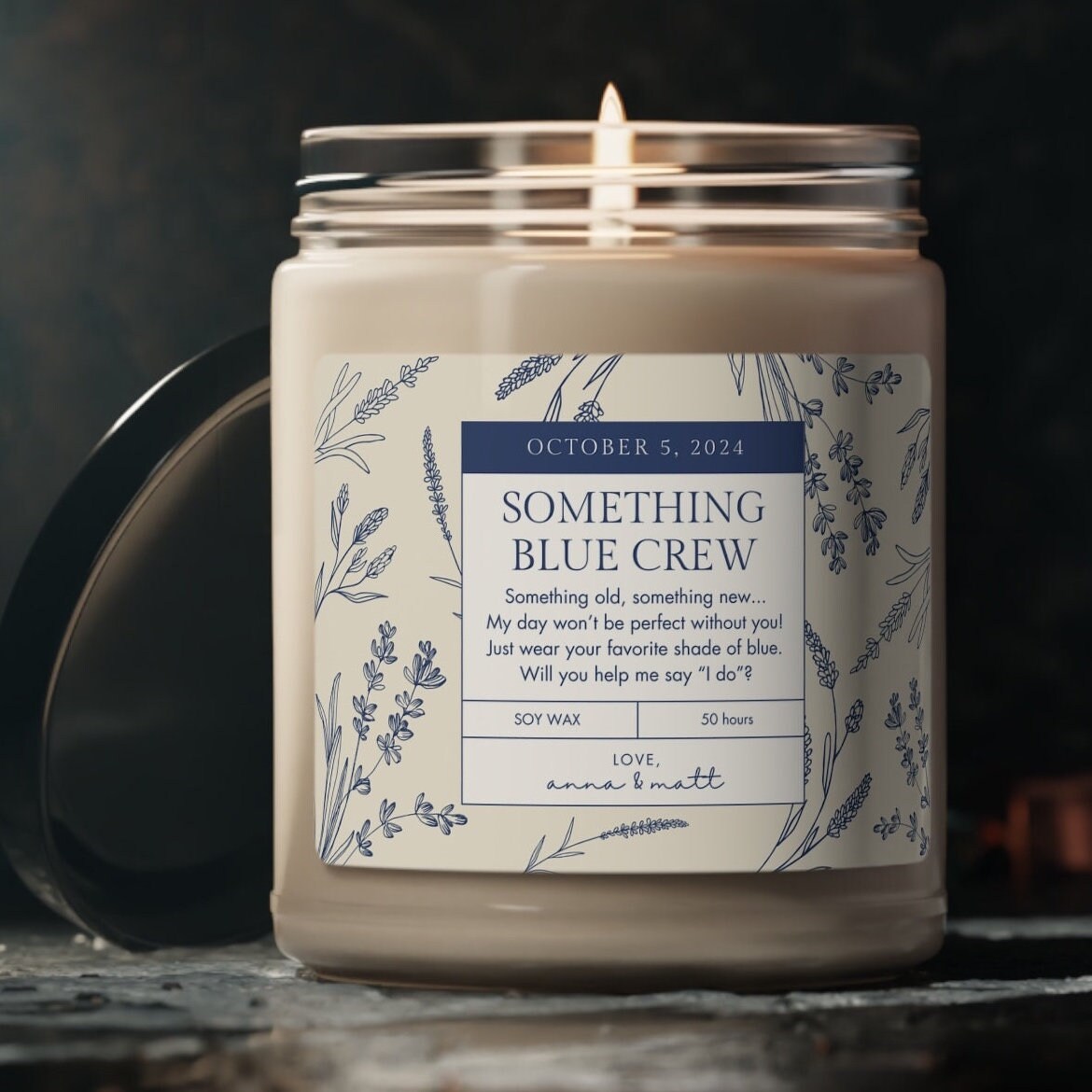 Something Blue Crew Proposal Something Blue Proposal Gift Custom ...