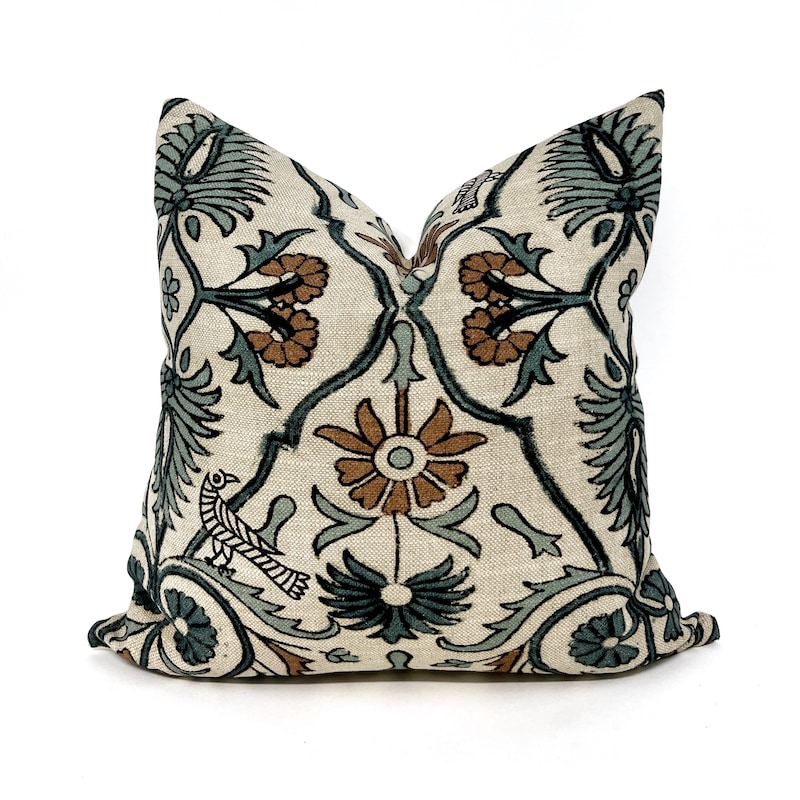 Blue Pattern Pillow Cover - Etsy