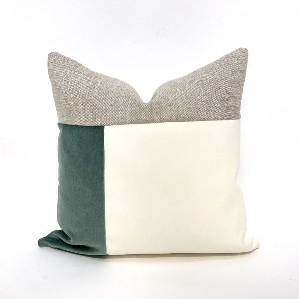 Color Block Pillow - Etsy
