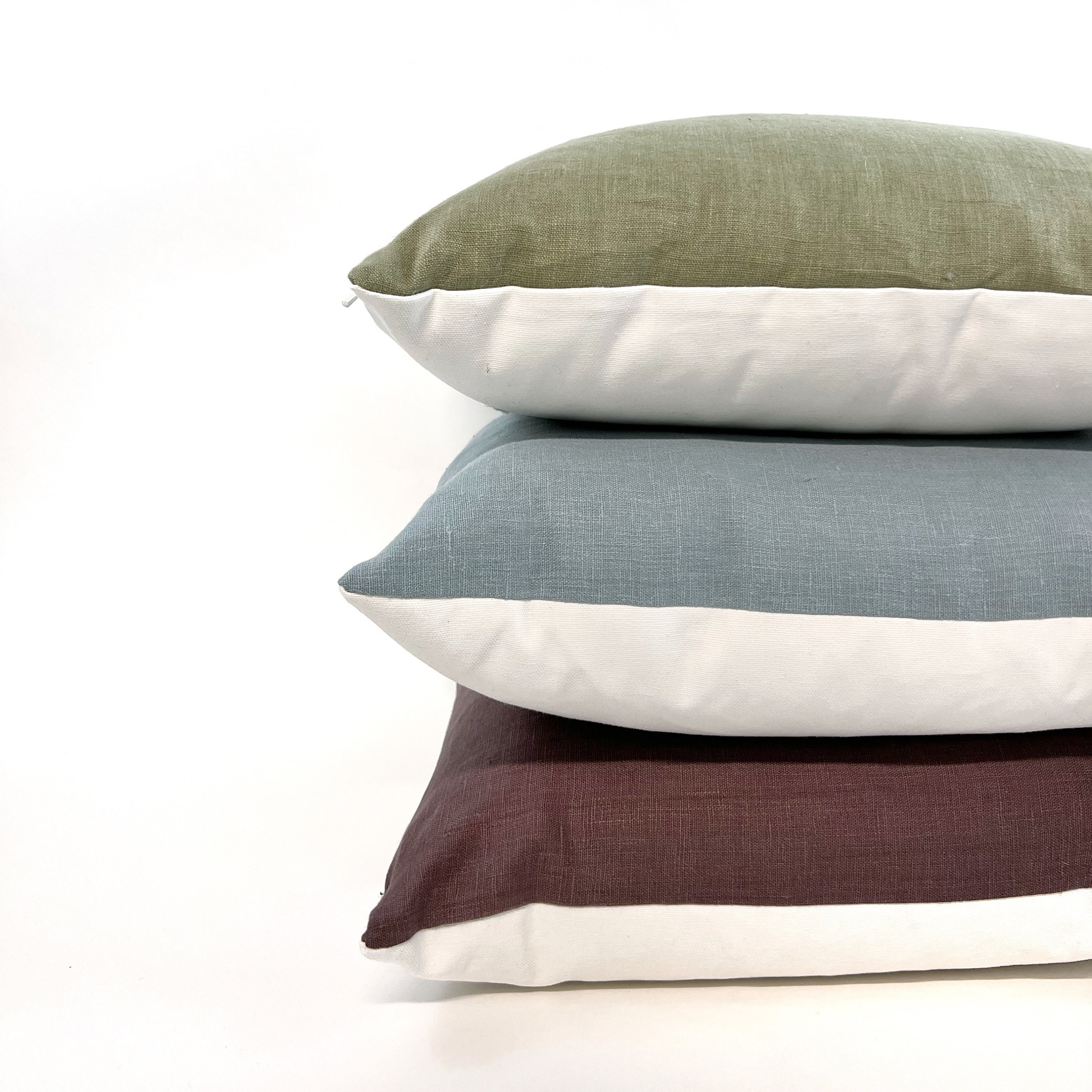 Dusty Plum Purple Linen Pillow Cover, Dark Purple Pillow, Solid Purple ...