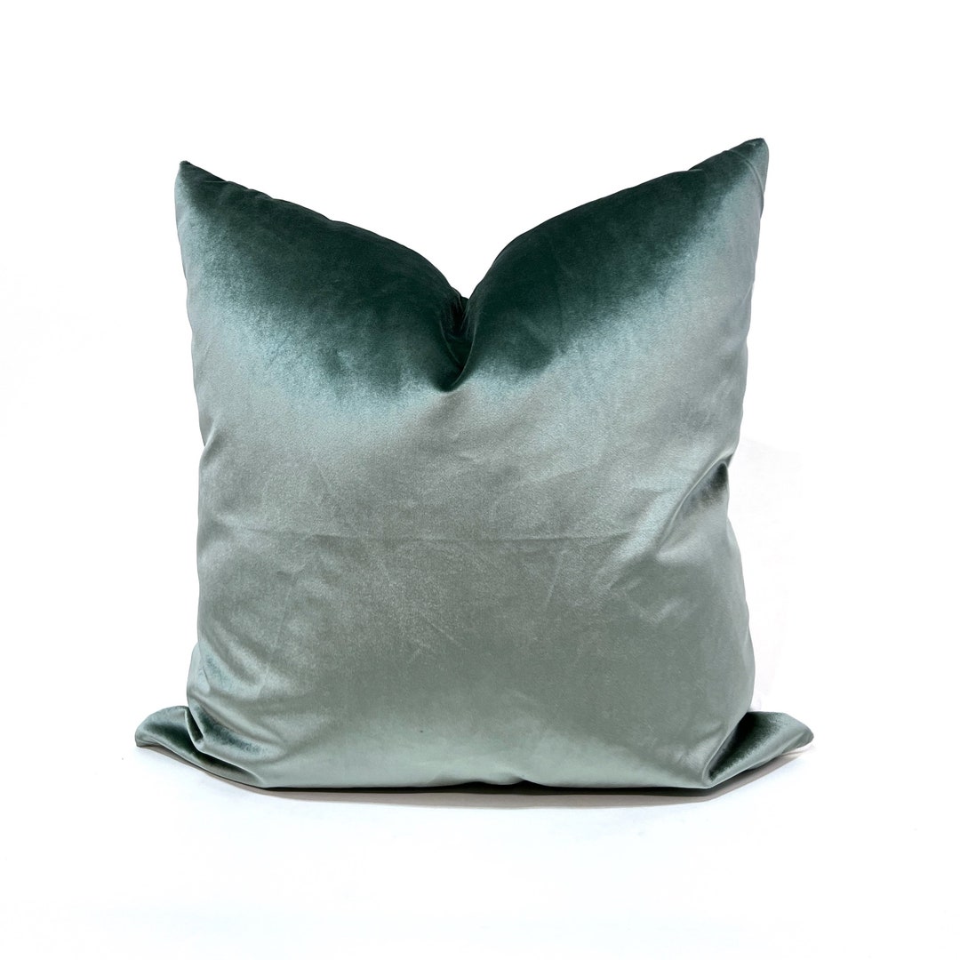 Sage Green Velvet Pillow Cover - Etsy
