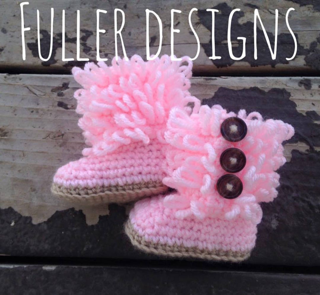 Crochet Loopy Boot Pattern, Loopys Boots, Winter Boots, Baby Shoes ...