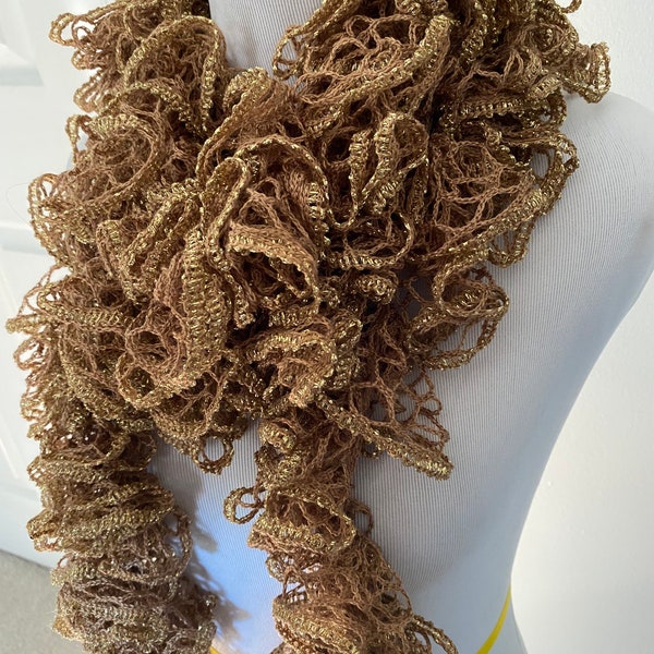 Crochet Ruffle Scarf - Etsy