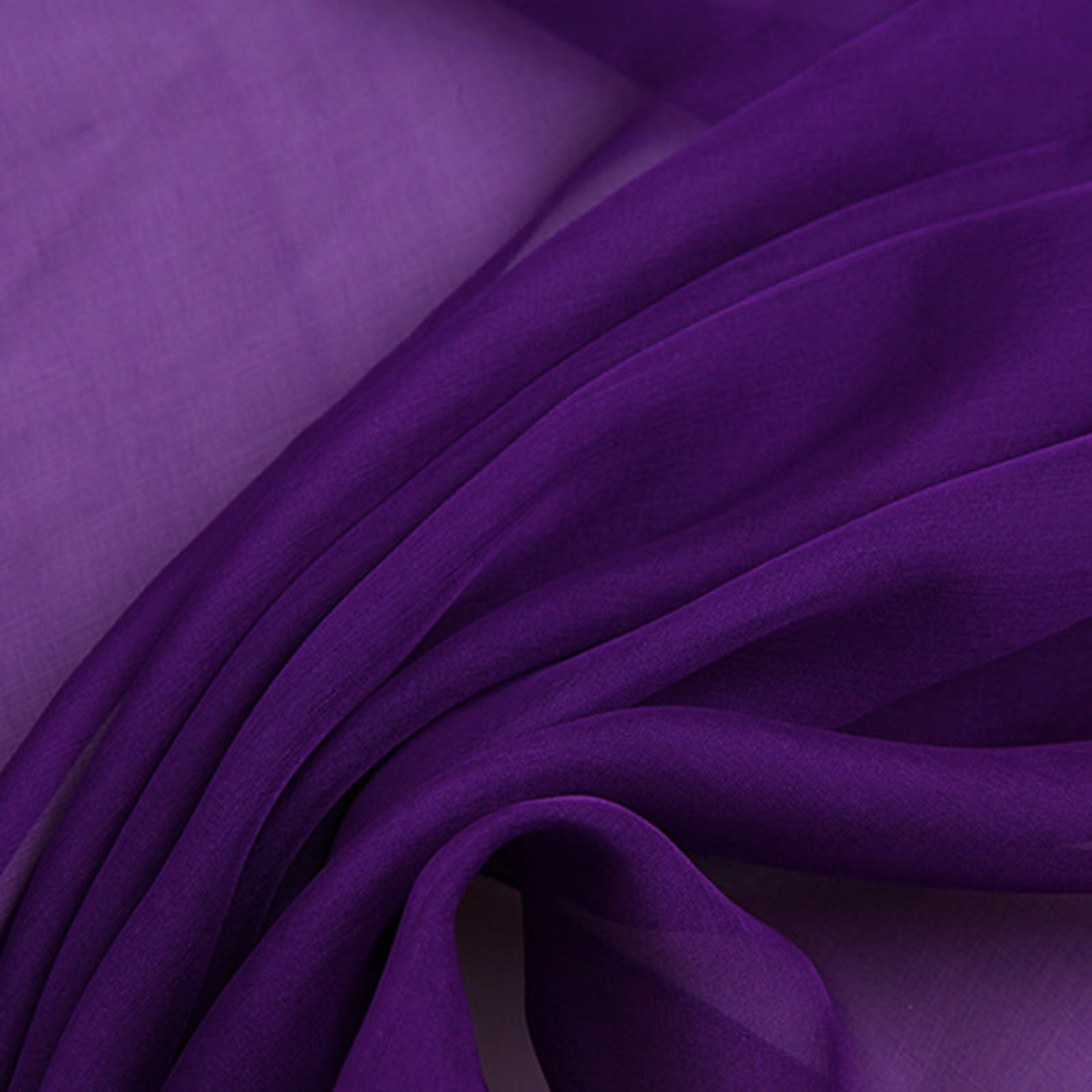 Purple Silk Chiffon Scarf Purple Mulberry Silk Chiffon Scarf-2014-4 - Etsy