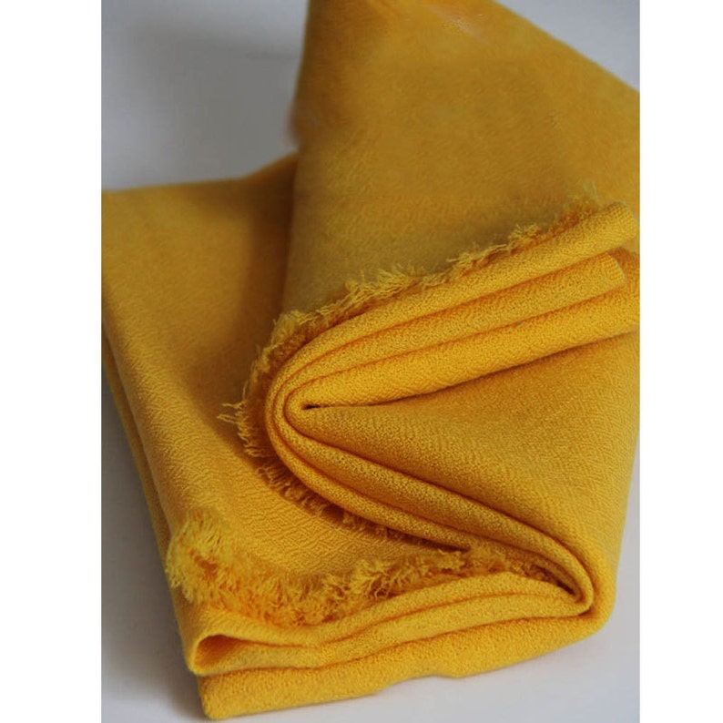 Large Yellow Wool Blend Scarf Yellow Premium Wool Scarf - Etsy