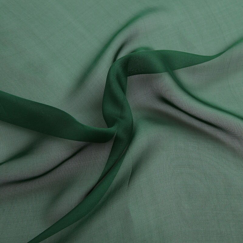 Dark Green Silk Chiffon Scarf - Green Silk Chiffon Scarf - 2014-8 - Etsy