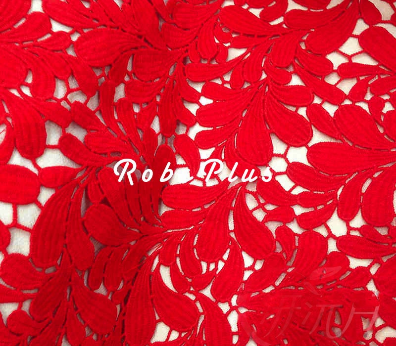 Red Lace Fabric Floral Red Lace Fabric Red Floral Lace Fabric Floral ...