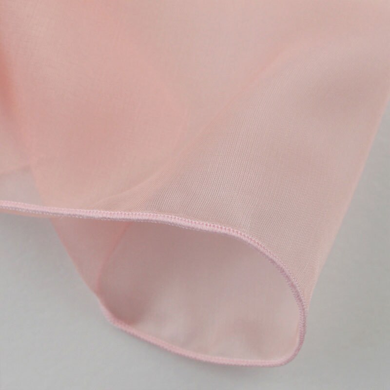 Light Pink Silk Scarf - Misty Rose Mulberry Silk Chiffon Scarf - AS1 ...