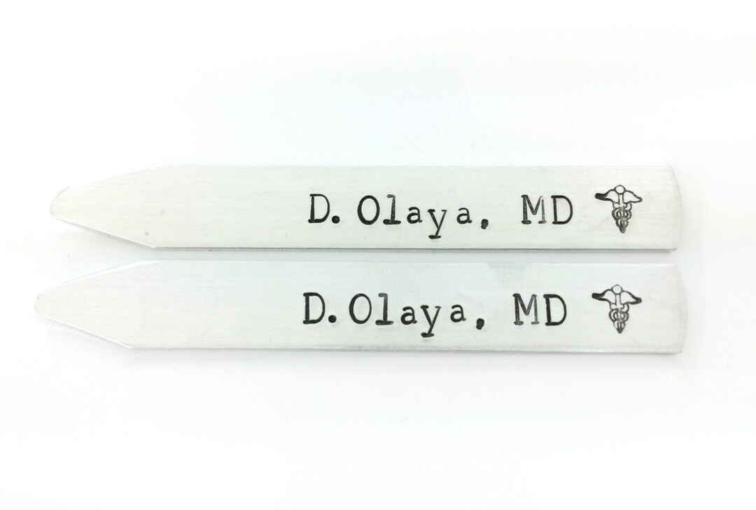 Gift for Doctor, Med School Gifts, Md Gift, Custom Collar Stays, Shirt ...