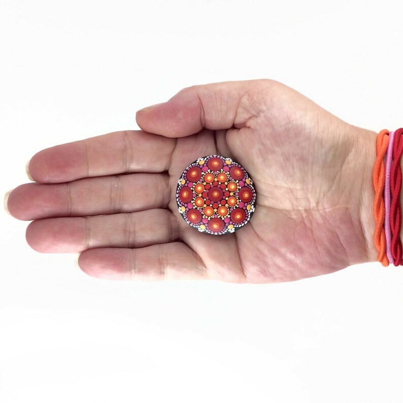 Mandala Treasure Box & Stone - Etsy