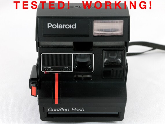 Vintage Original Polaroid One Step Flash Red Stripe 600 | Etsy