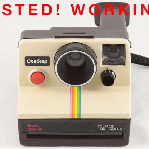 Vintage Polaroid Onestep SX-70 White Rainbow Stripe Instant - Etsy