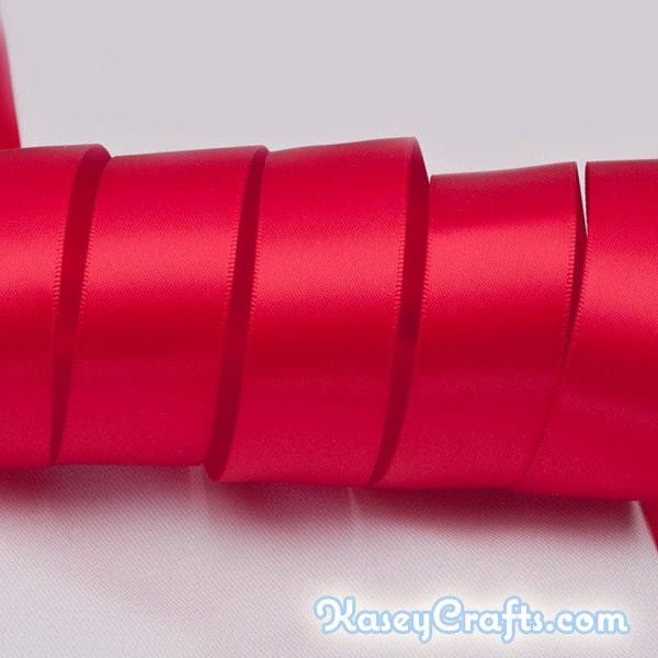 Hot Red Ribbon, Double Faced Satin Ribbon, Widths Available: 1 1/2", 1 ...