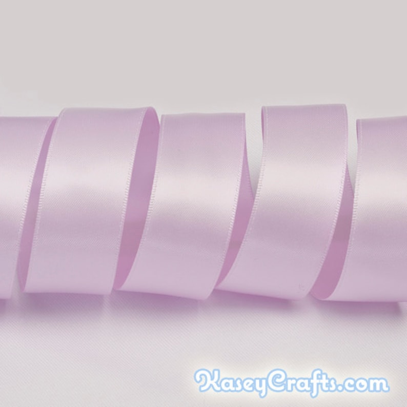 Lilac Mist Purple Ribbon, Double Faced Satin Ribbon, Widths Available ...