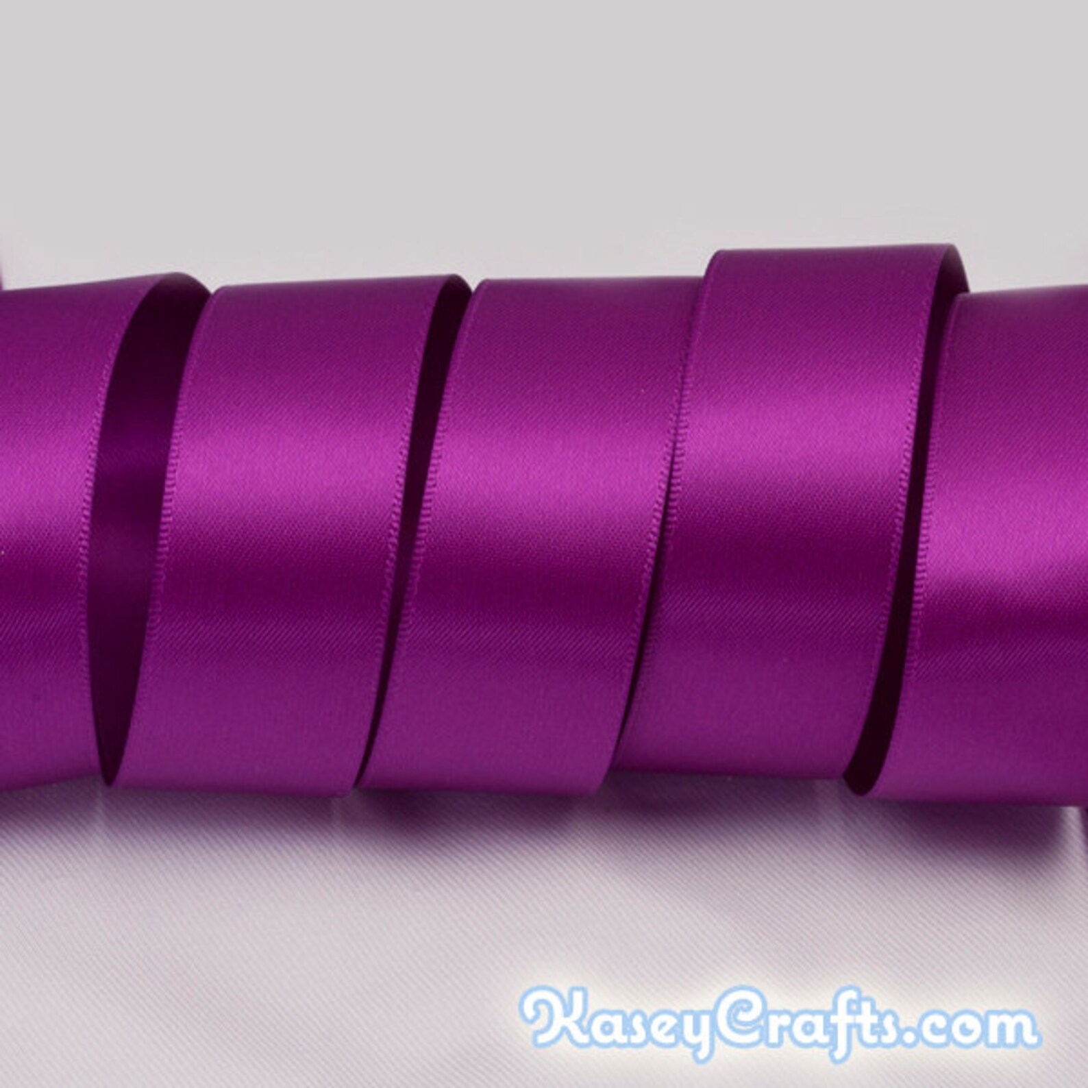 Ultra Violet Purple Ribbon, Double Faced Satin Ribbon, Widths Available ...