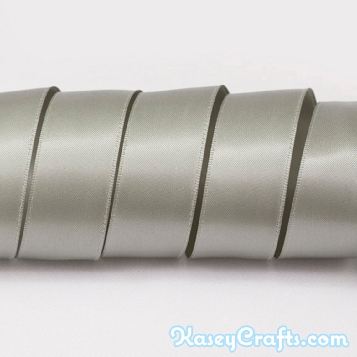 Grey Ribbon, Double Faced Satin Ribbon, Widths Available: 1 1/2", 1", 6 ...