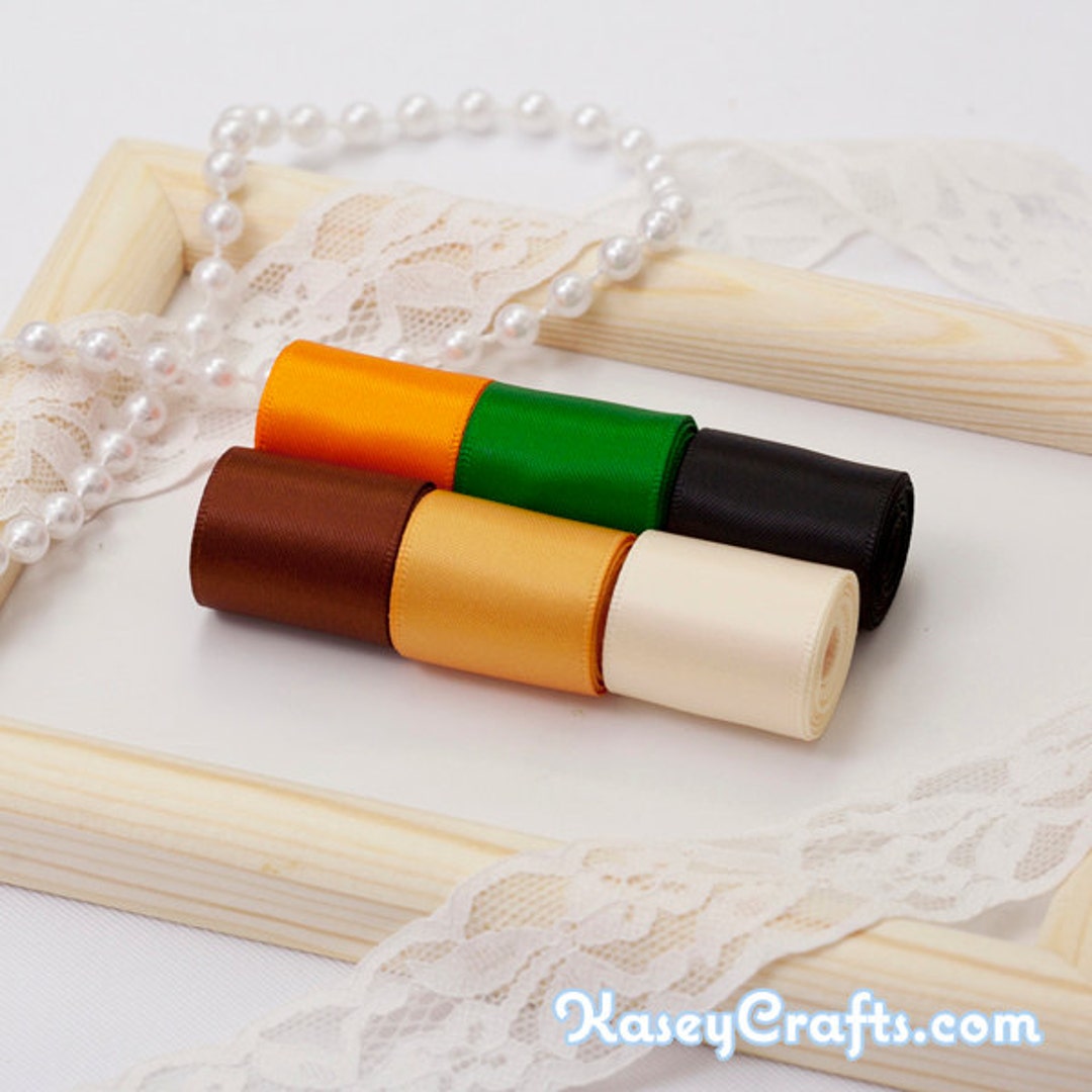 Safari Theme Ribbon Set, 6 PCS Double Faced Satin Ribbons, Widths ...