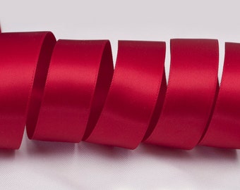 Dark Red Ribbon - Etsy