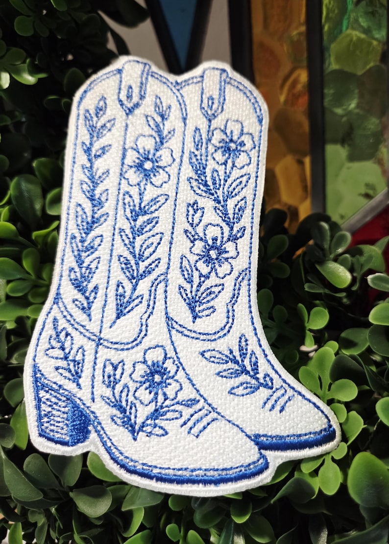 Cowboy Boots Patch - Etsy