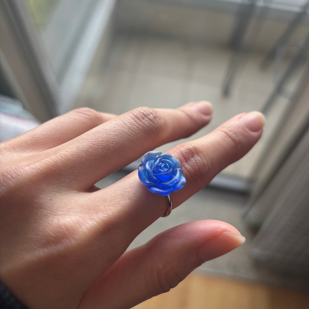 Handmade ZB1 Inspired ZEROSE Rose Silver Ring - Etsy