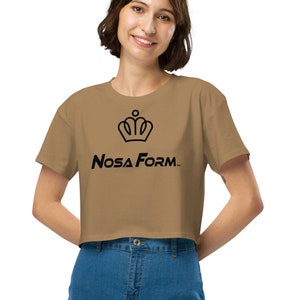 Crown and Nosa Form Logo Womens Crop Top - Etsy