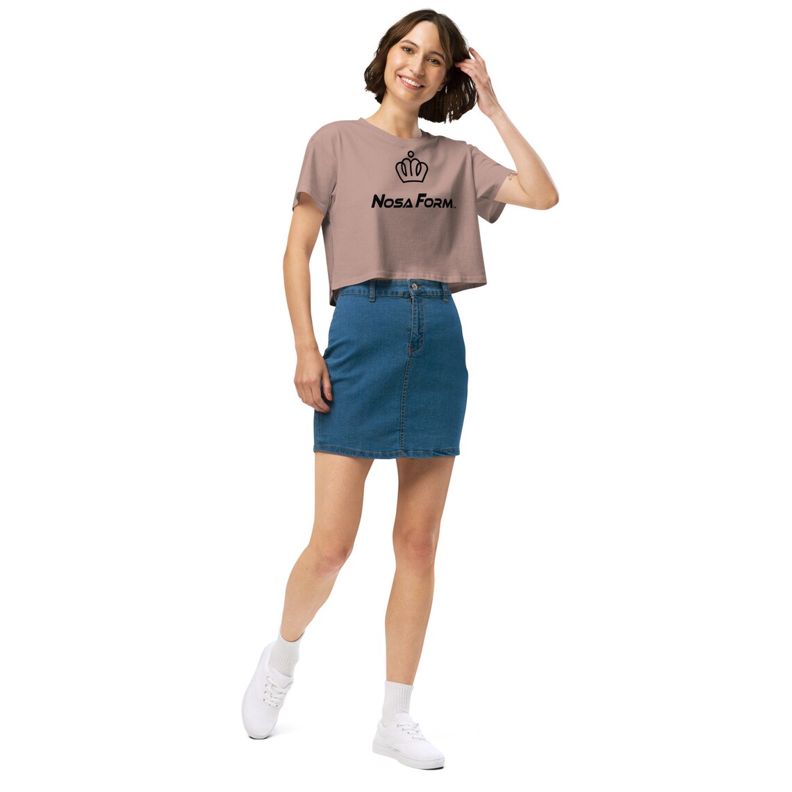 Crown and Nosa Form Logo Womens Crop Top - Etsy