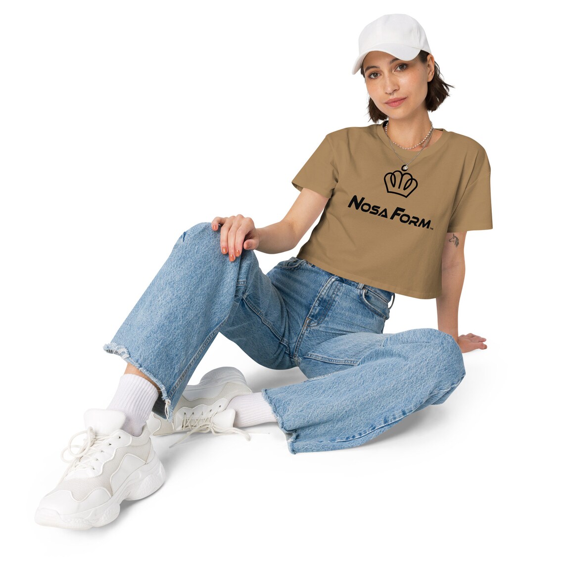 Crown and Nosa Form Logo Womens Crop Top - Etsy
