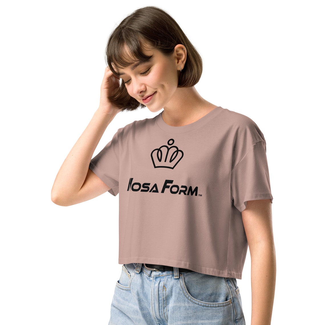 Crown and Nosa Form Logo Womens Crop Top - Etsy