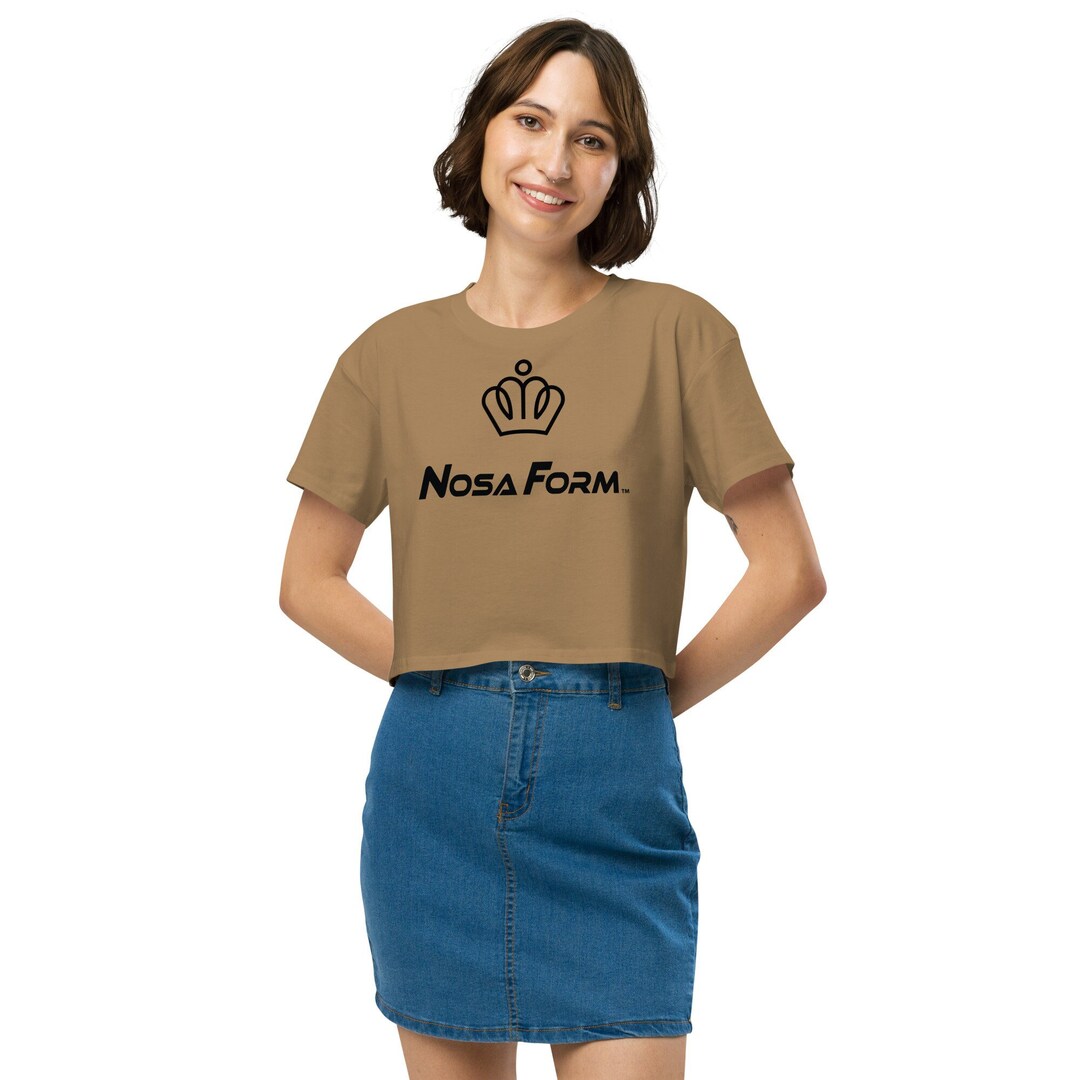 Crown and Nosa Form Logo Womens Crop Top - Etsy