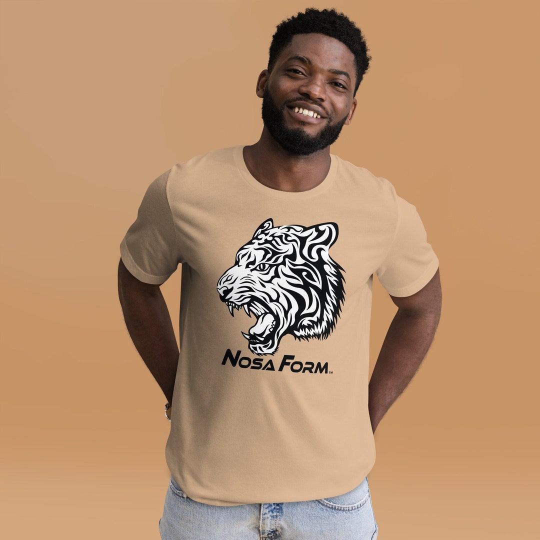 Nosa Form Tiger Head Printed Unisex T-shirt - Etsy